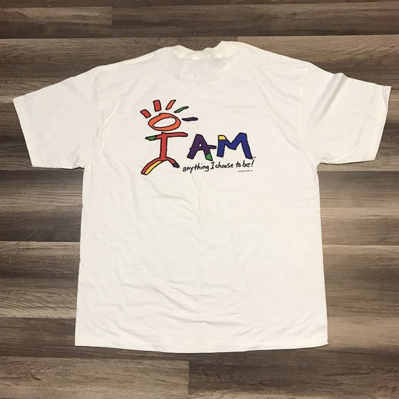 TUT | Shirts | Vintage I Am Anything I Choose To Be Tut Clothing White ...